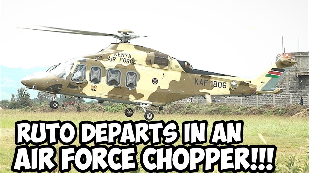 PRESIDENT RUTO'S SPECTACULAR LANDING AND DEPARTURE IN AN AIR FORCE ...