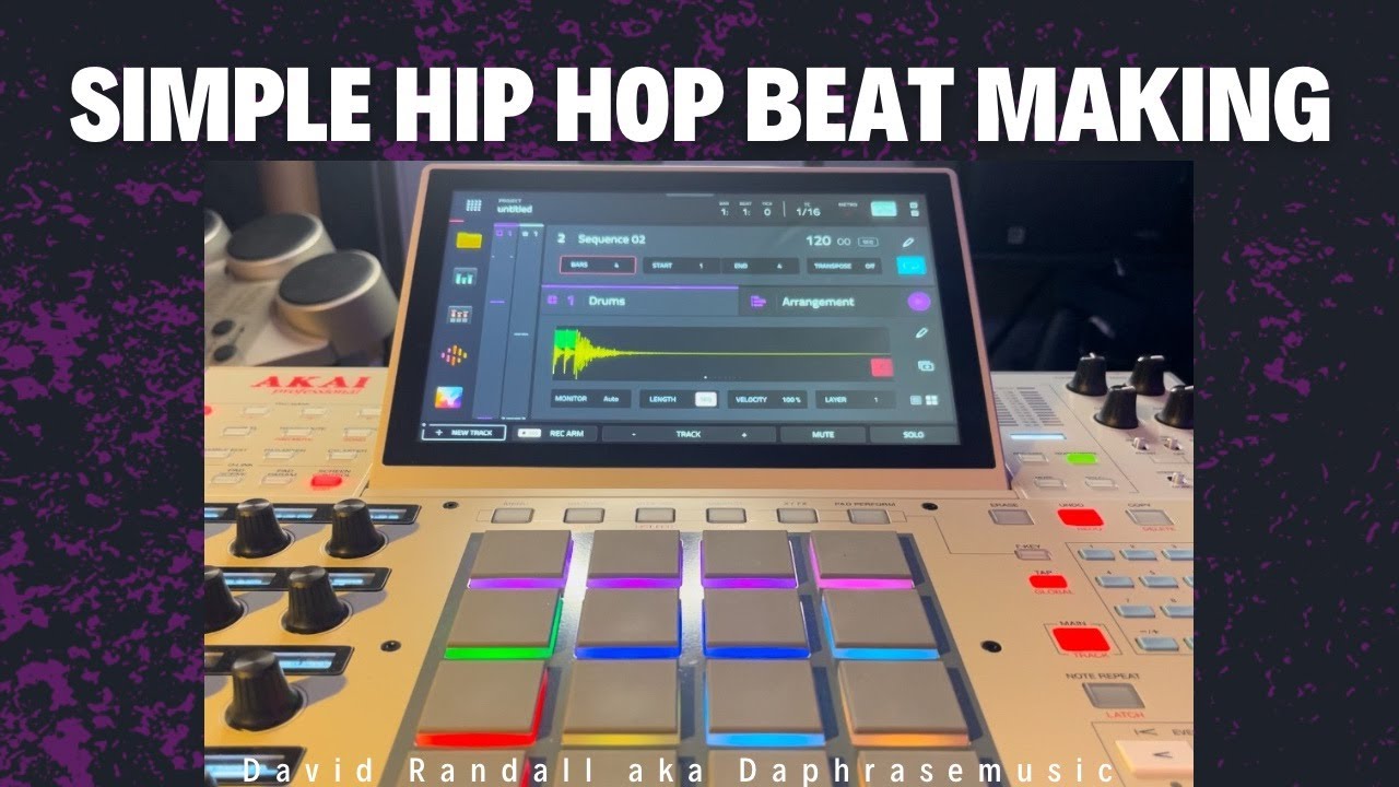 making simple hip hop beats on the mpc x se - YouTube