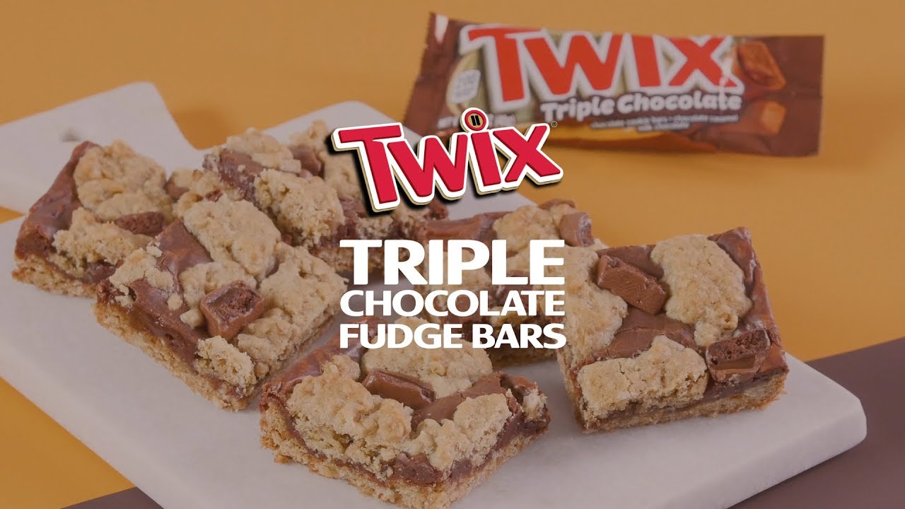 TWIX® Triple Chocolate Fudge Bars - YouTube