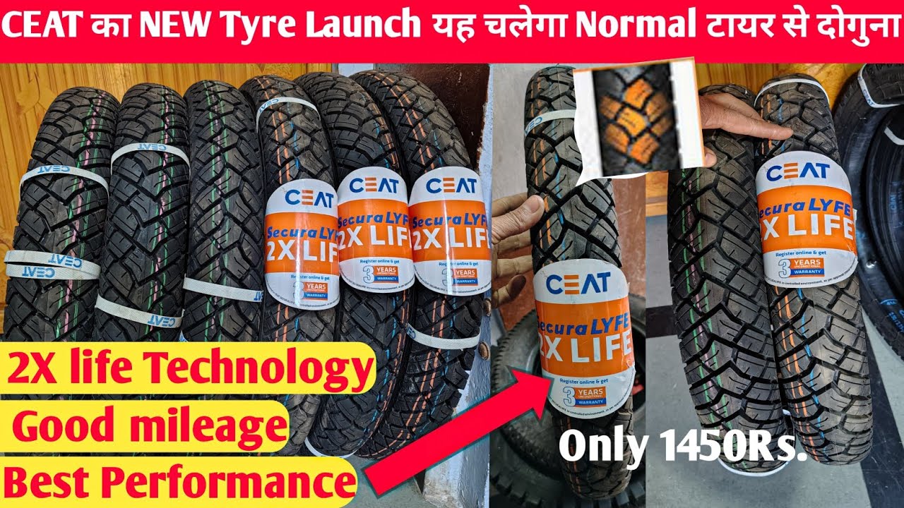 CEAT TYRE SECURALYFE 80/100-18 SECURA LYFE 2X LIFE TYRE LAUNCH 80/100 ...