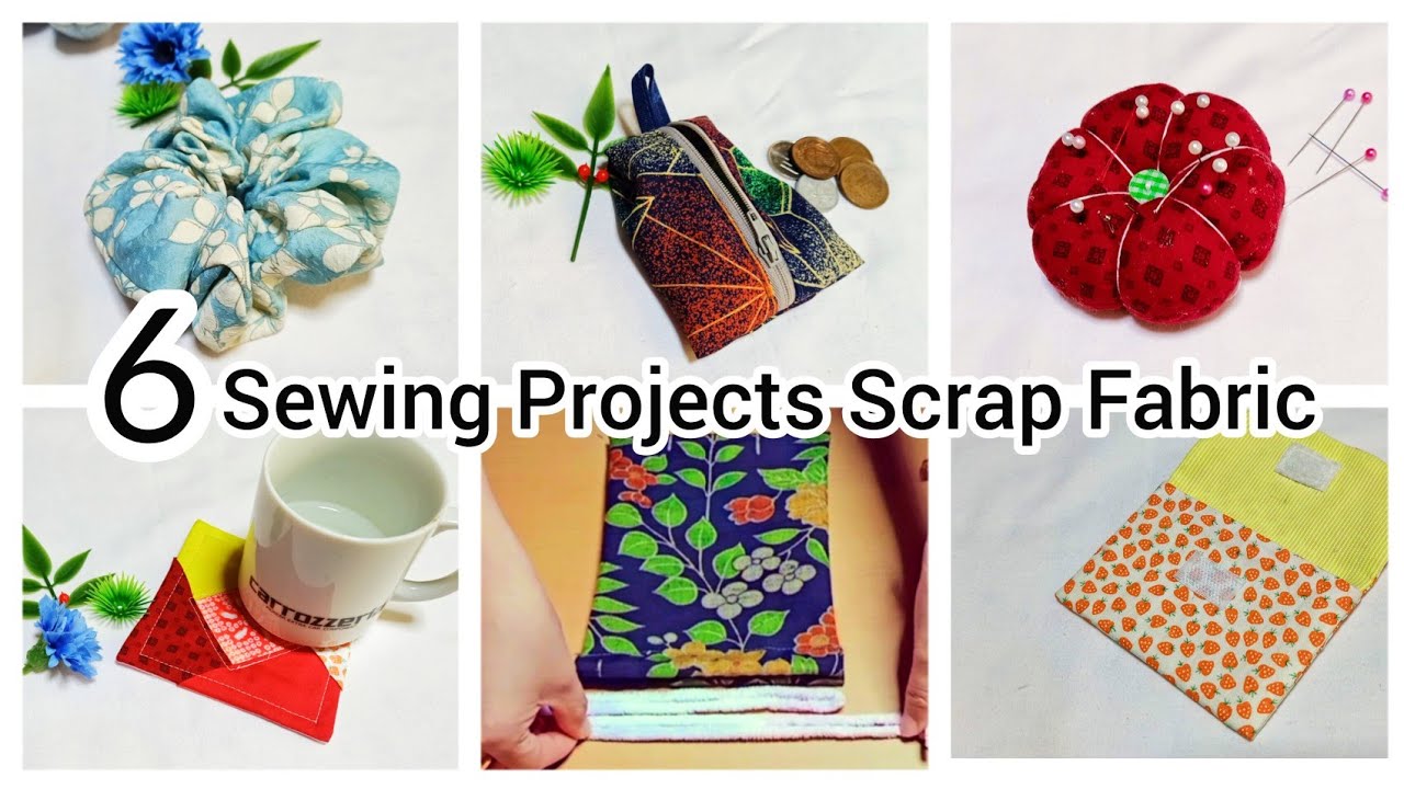 6 Sewing Projects, Scraps Fabric Ideas, Crafts Compilation Video - YouTube