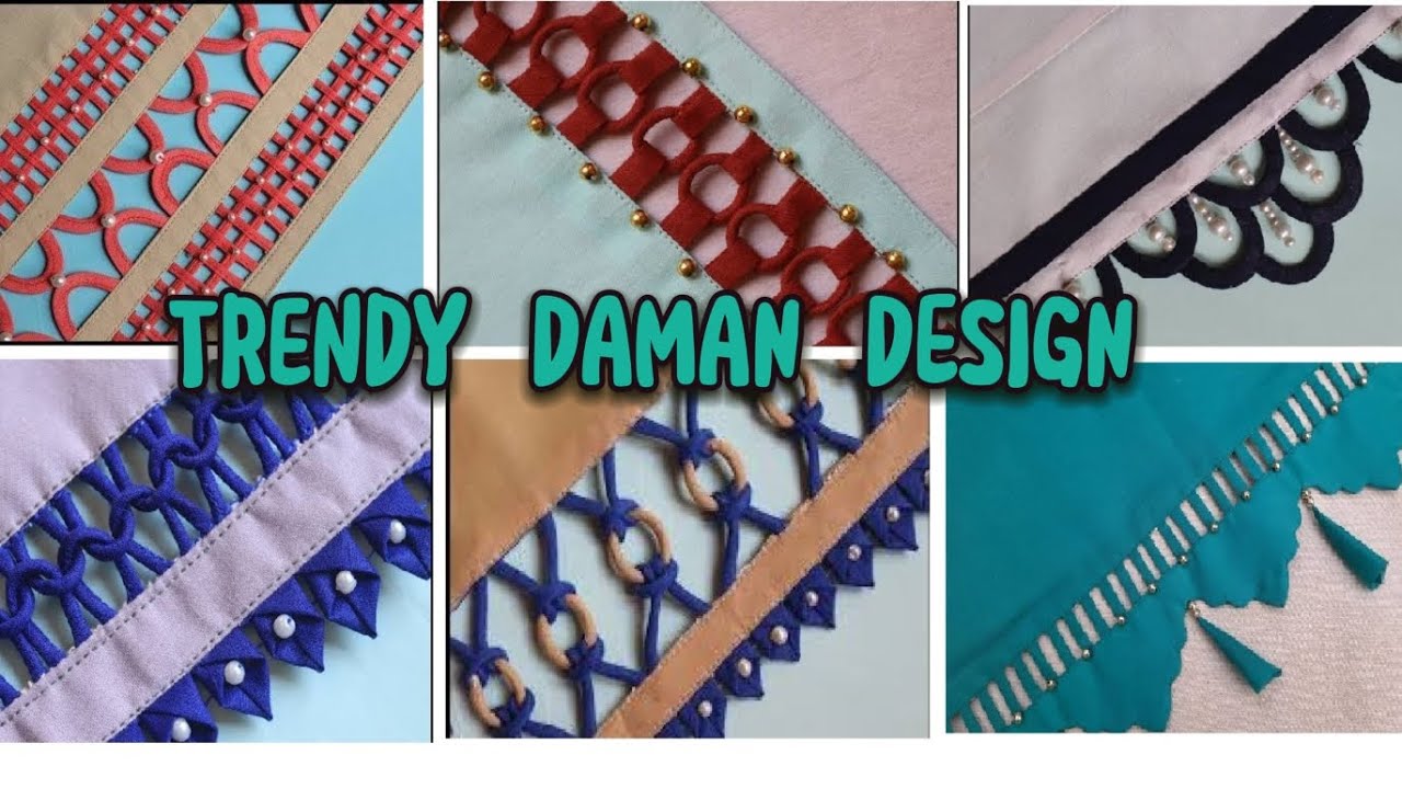 Latest beautiful daman design/plain daman design/trending daman design ...