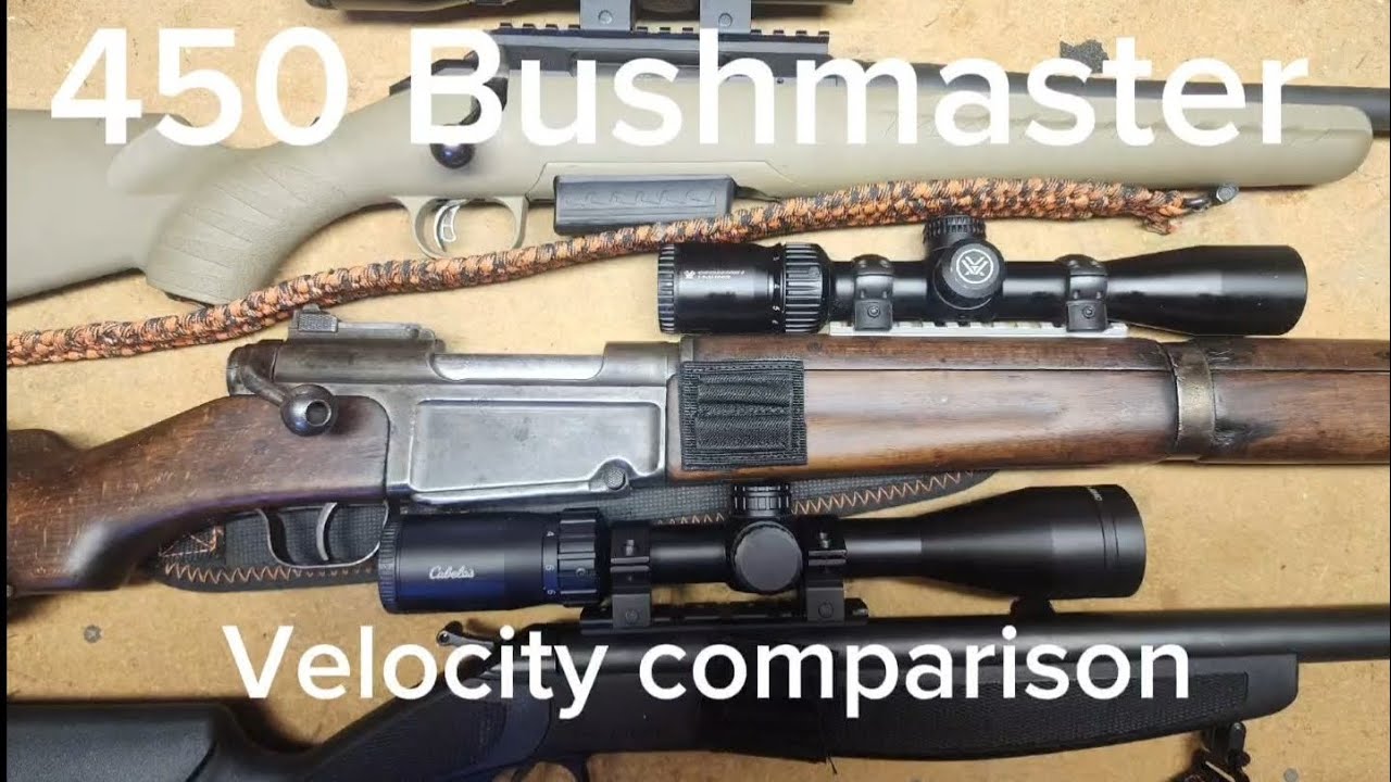 450 Bushmaster Velocity Comparison - YouTube