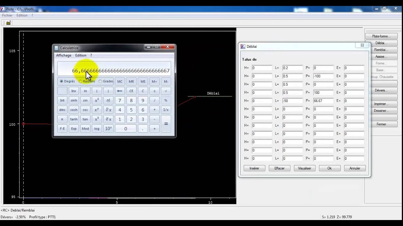 Formation PISTE 5.0.6 (Capsule 4 sur 7 : Profil Type et Calcul Projet ...