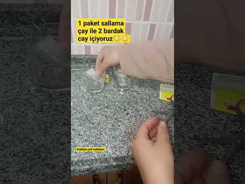 1 paket sallama çay ile 2 bardak çay içelim nasıl☕☕☕#keşfet #çay #pyp #reelsvideo #shortsyoutube