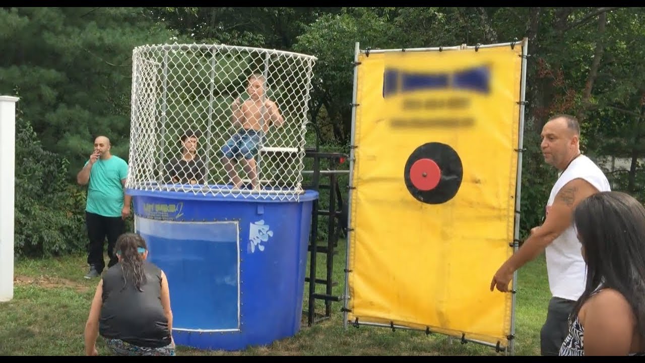 Coach Gets Dunked in the Tank | Free For All Dunk A Kid in the Tank ...
