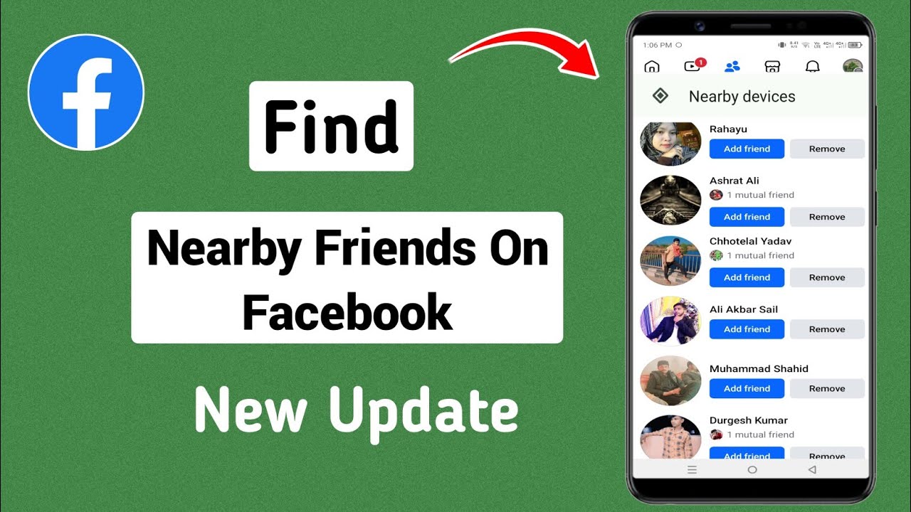 How To Find Nearby Friends On Facebook ( New Update 2024) | - YouTube