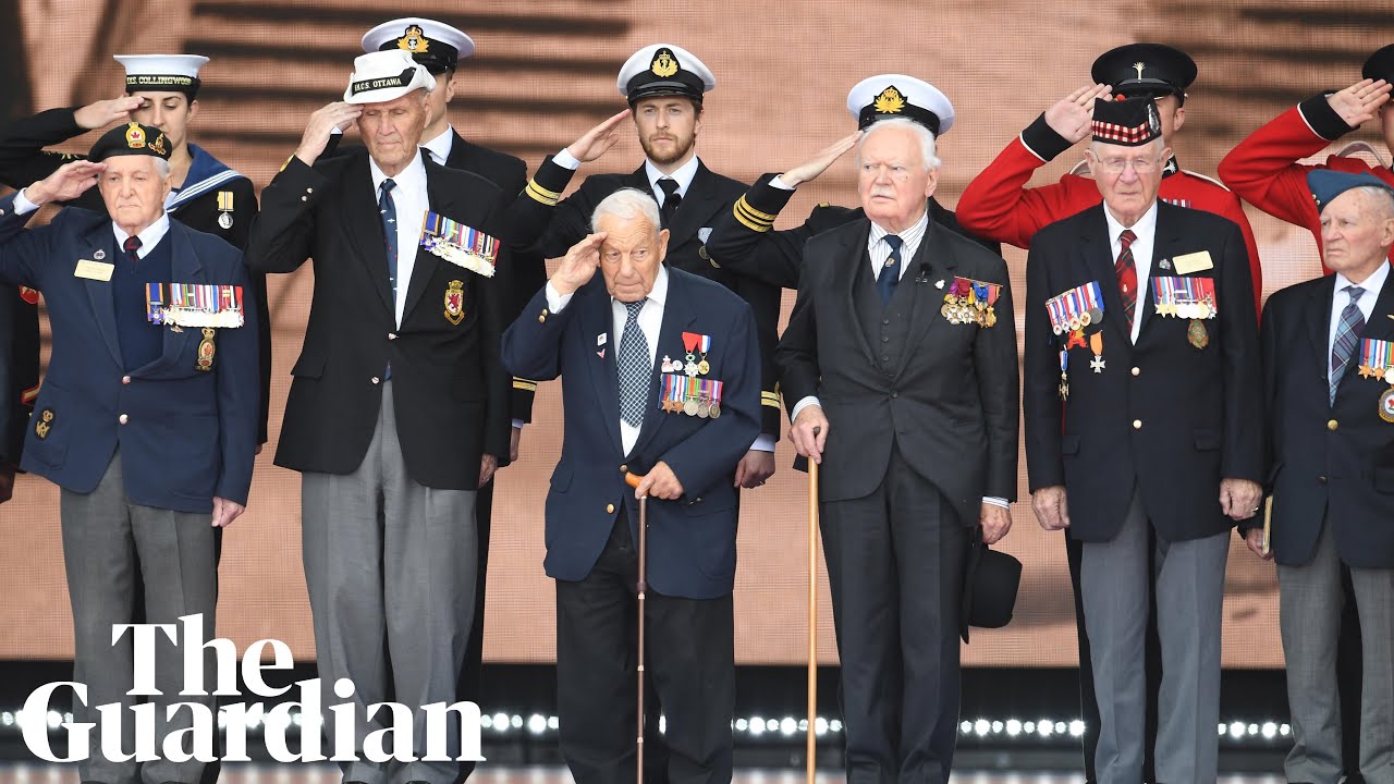 D-day ceremony: Trump, Macron and May speak at 75th anniversary - YouTube
