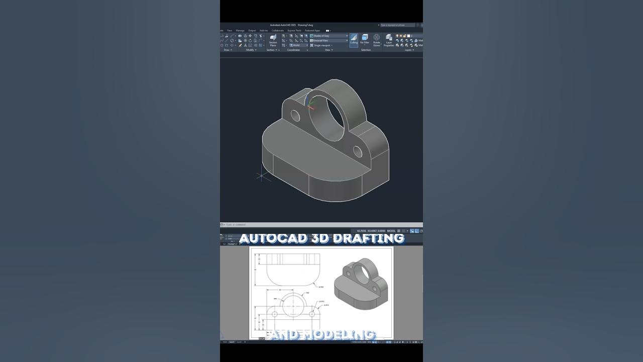 Inventor / AutoCAD 3D Modeling #autocad #inventor #solidworks #cad # ...