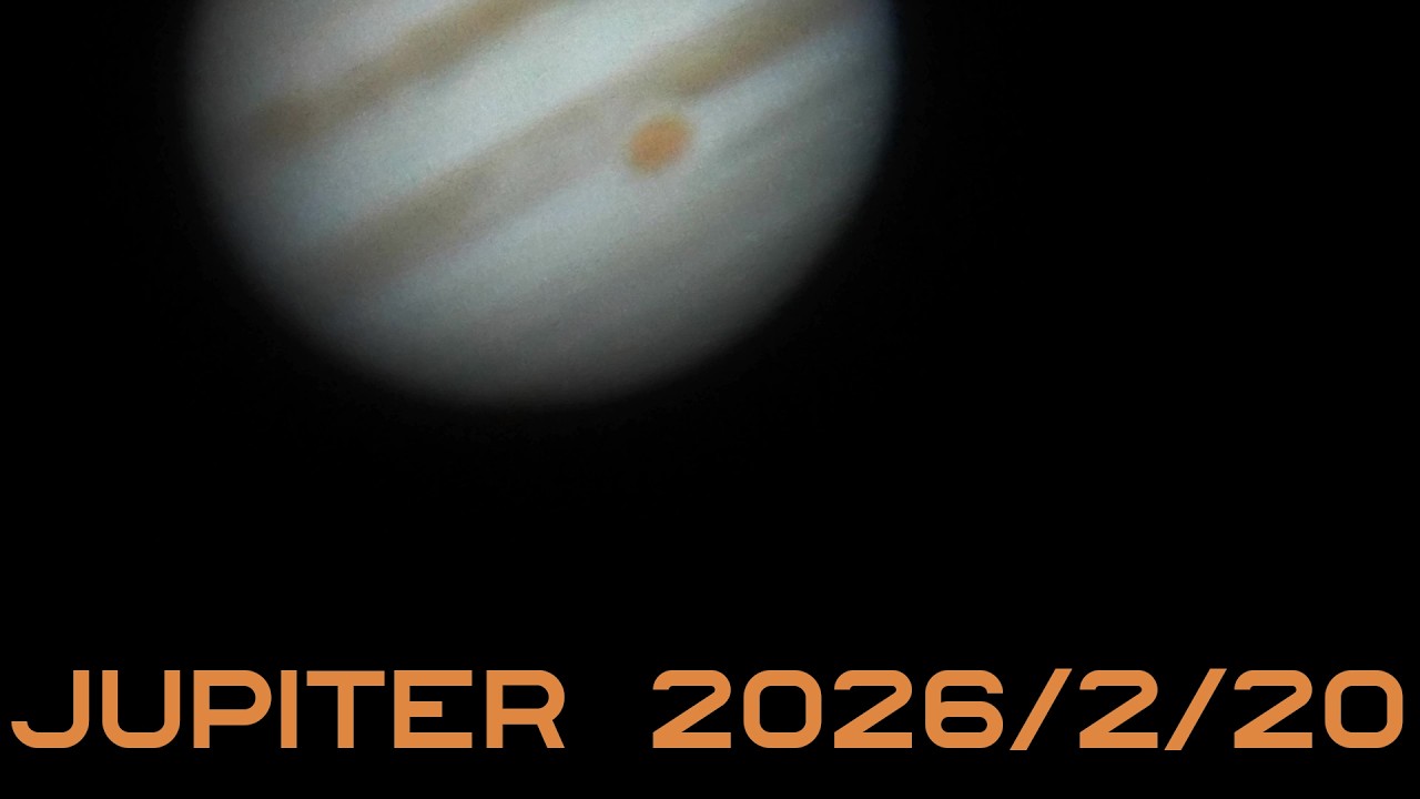 Jupiter 木星 2026/2/20 SINDEN 8" Newtonian telescope GH5S - YouTube