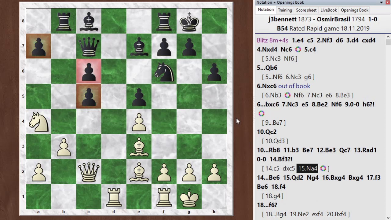 Blitz chess postmortem #943: Sicilian defense - Maroczy bind attempt ...