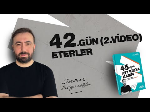 26- Eterler | 42.Gün 2.video | 45 Günde AYT Kimya | 12.Sınıf | AYT 2025