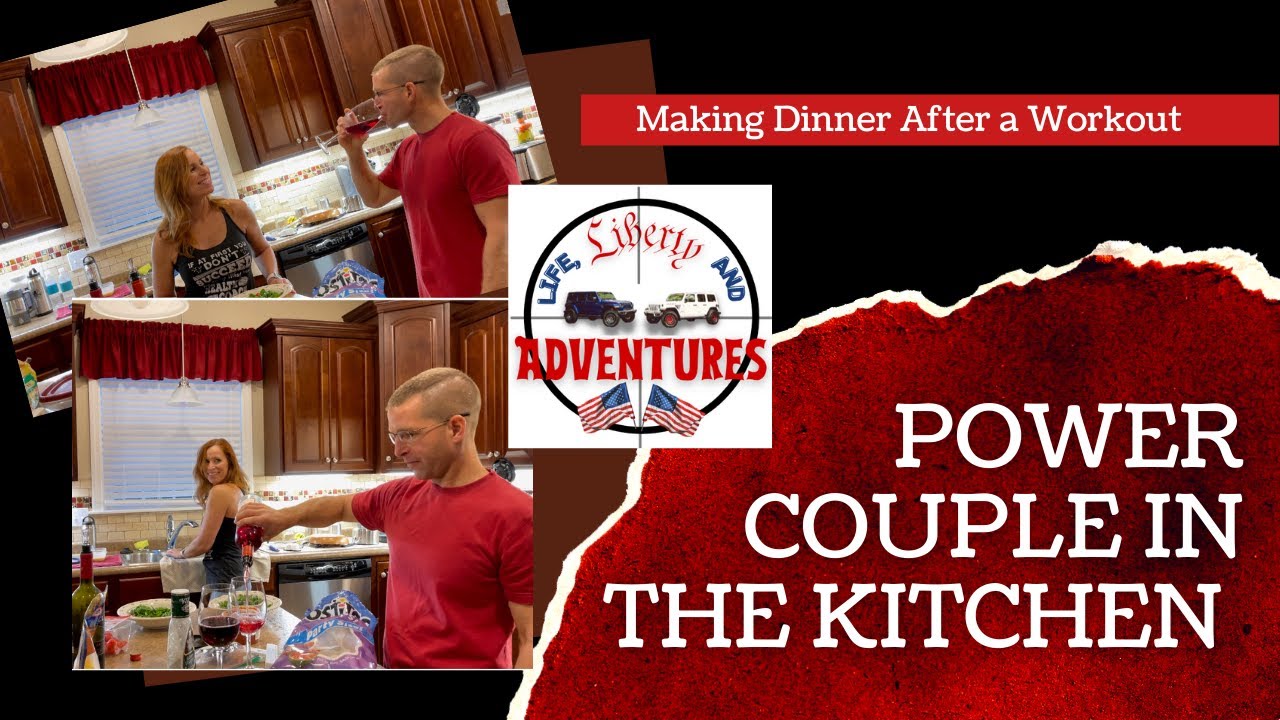 Power Couple in the Kitchen: Making Dinner After a Workout - YouTube