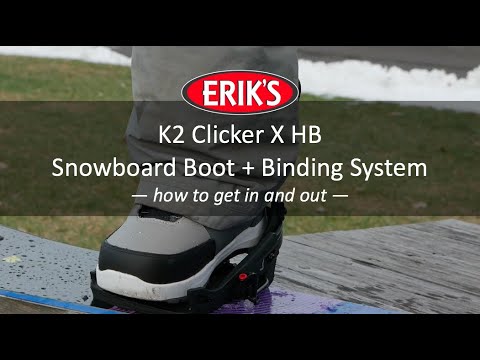 Getting In and Out of the K2 Clicker X HB Snowboard Boot + Binding ...