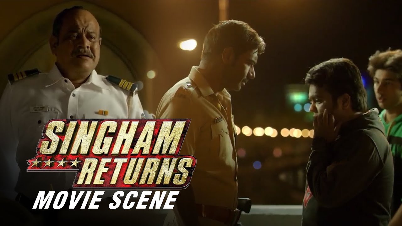 Ajay Devgn Ki Solid Entry | Singham Returns | Movie Scene - YouTube