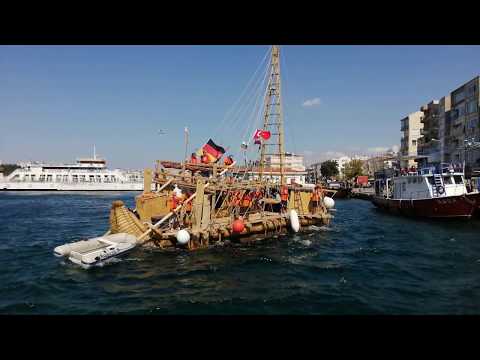 Kamıştan tekne Çanakkale’de!