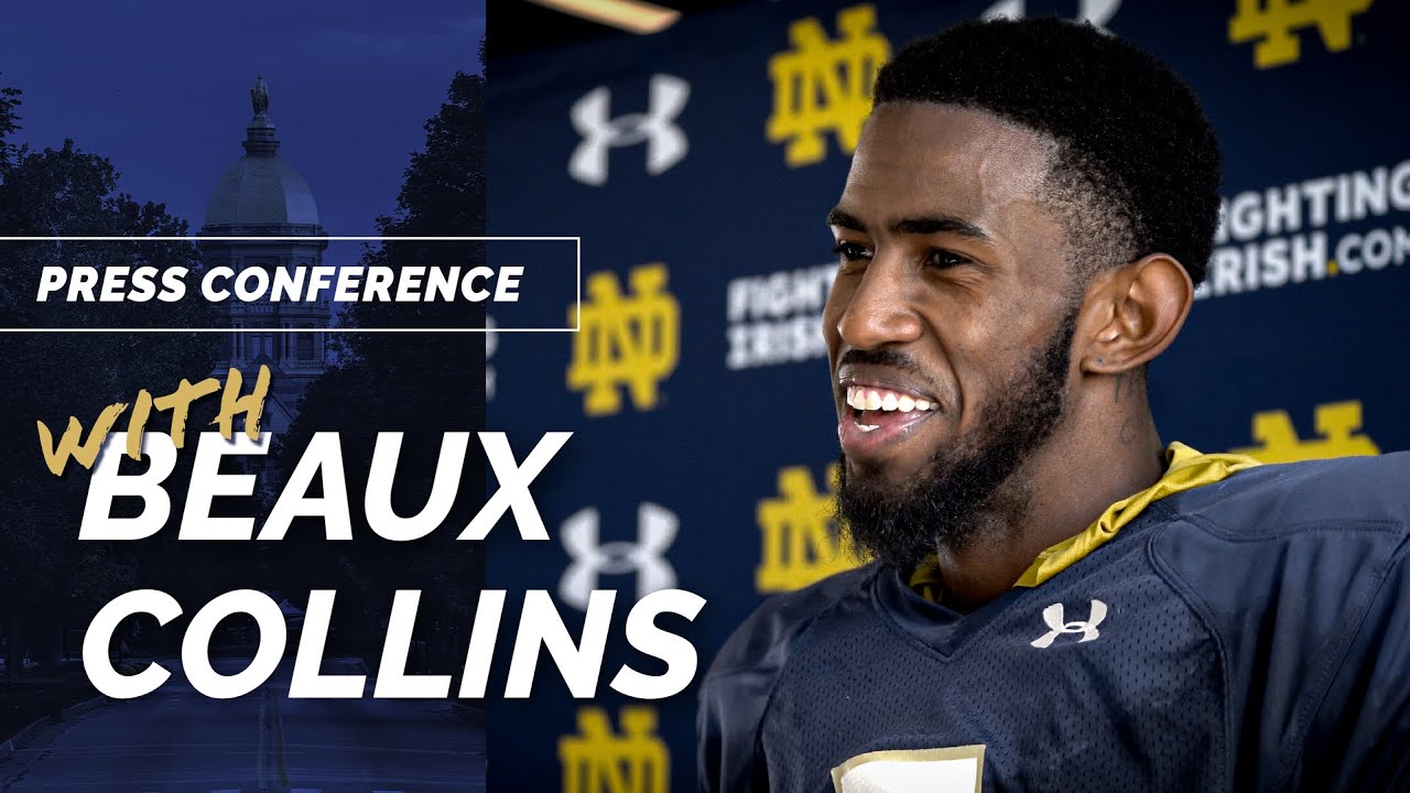 Notre Dame WR Beaux Collins on Big Play, Confidence, Impact of Winning Big Games - YouTube