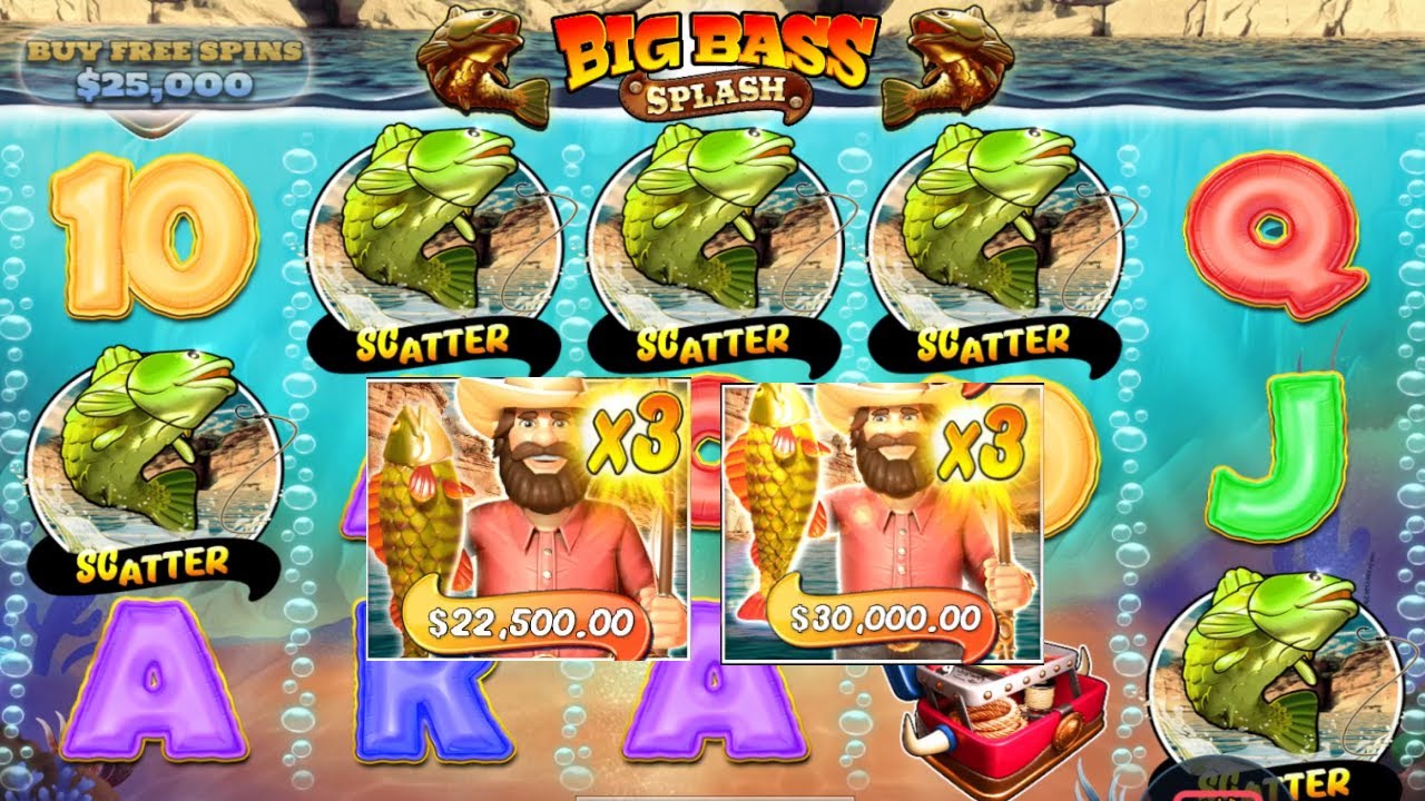 5 SCATTERS BIG BASS SPLASH GOT ME TO 3X MULTIPLIER EPIC WIN - BONUS BUY ONLINE SLOT - YouTube