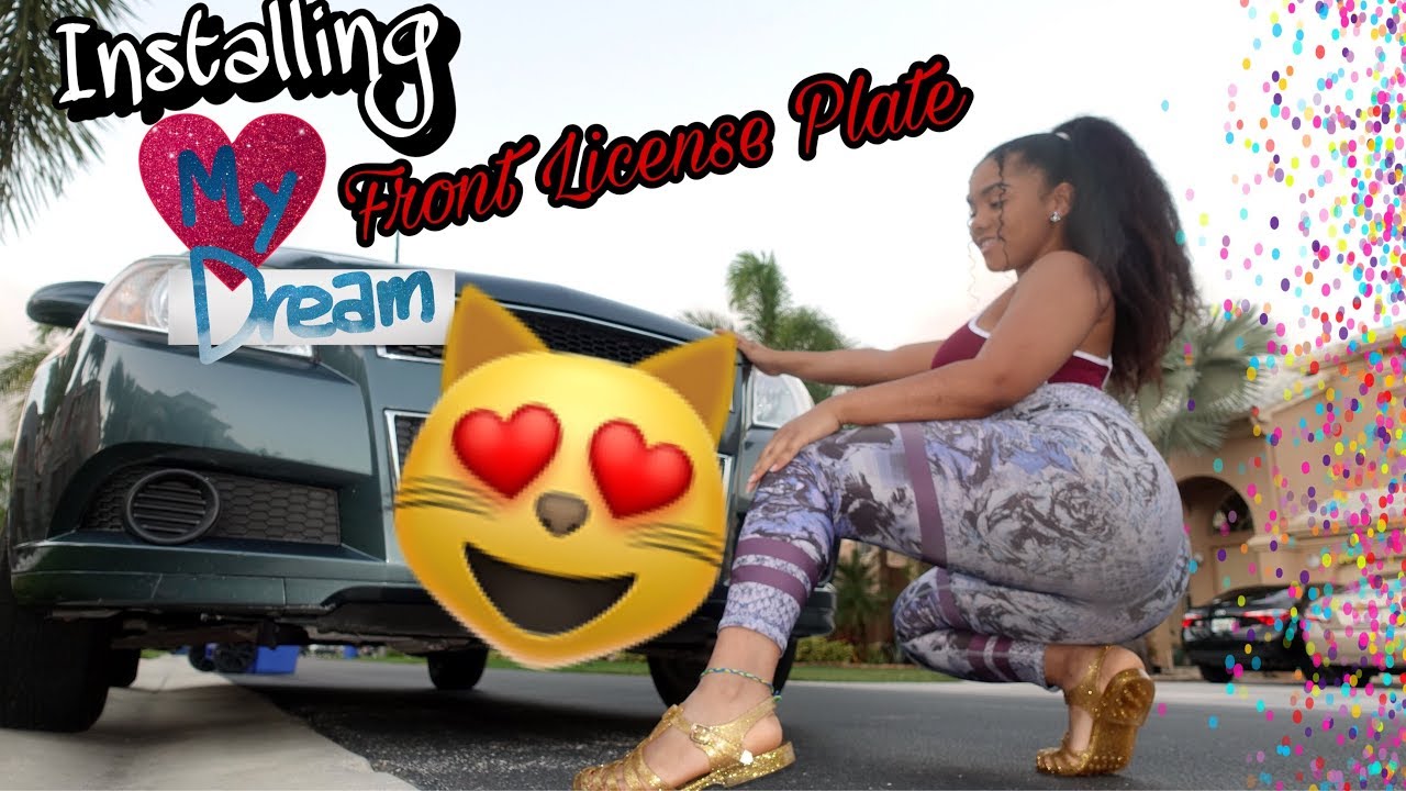Installing My Front License Plate For The First Time Mini Vlog YouTube installing-my-front-license-plate-for-the-first-time-mini-vlog-youtube