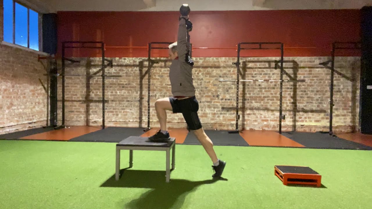 Dumbbell Power Snatch To Box - YouTube