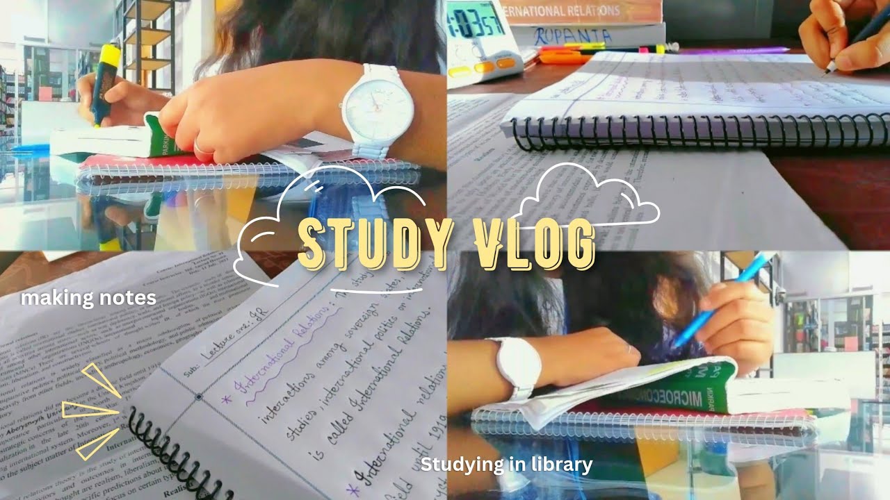 STUDY VLOG 📝 Productive days of an uni student ☁️ Study Economics, days ...