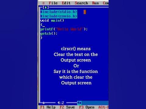 #clrscr #function #conio #c #coding #computer #coder #programming #programs #learn #easy # ...