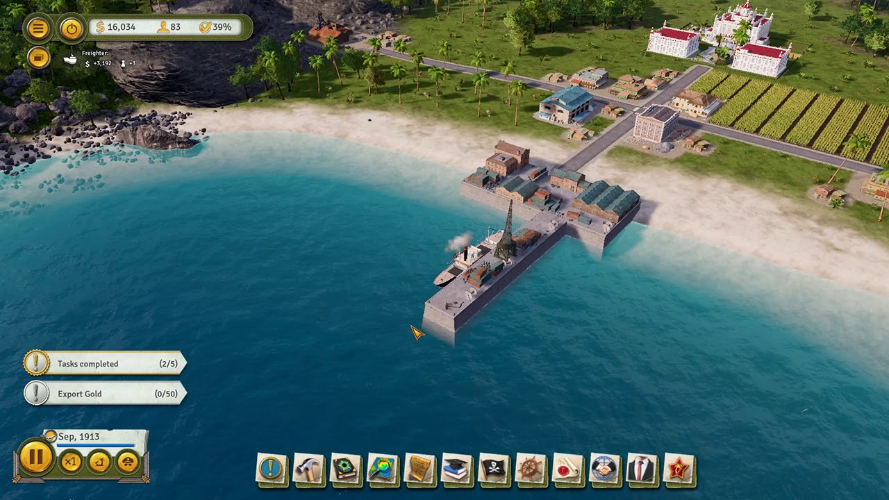Tropico 6 Gameplay Chapter 1 Basics & Economy - YouTube