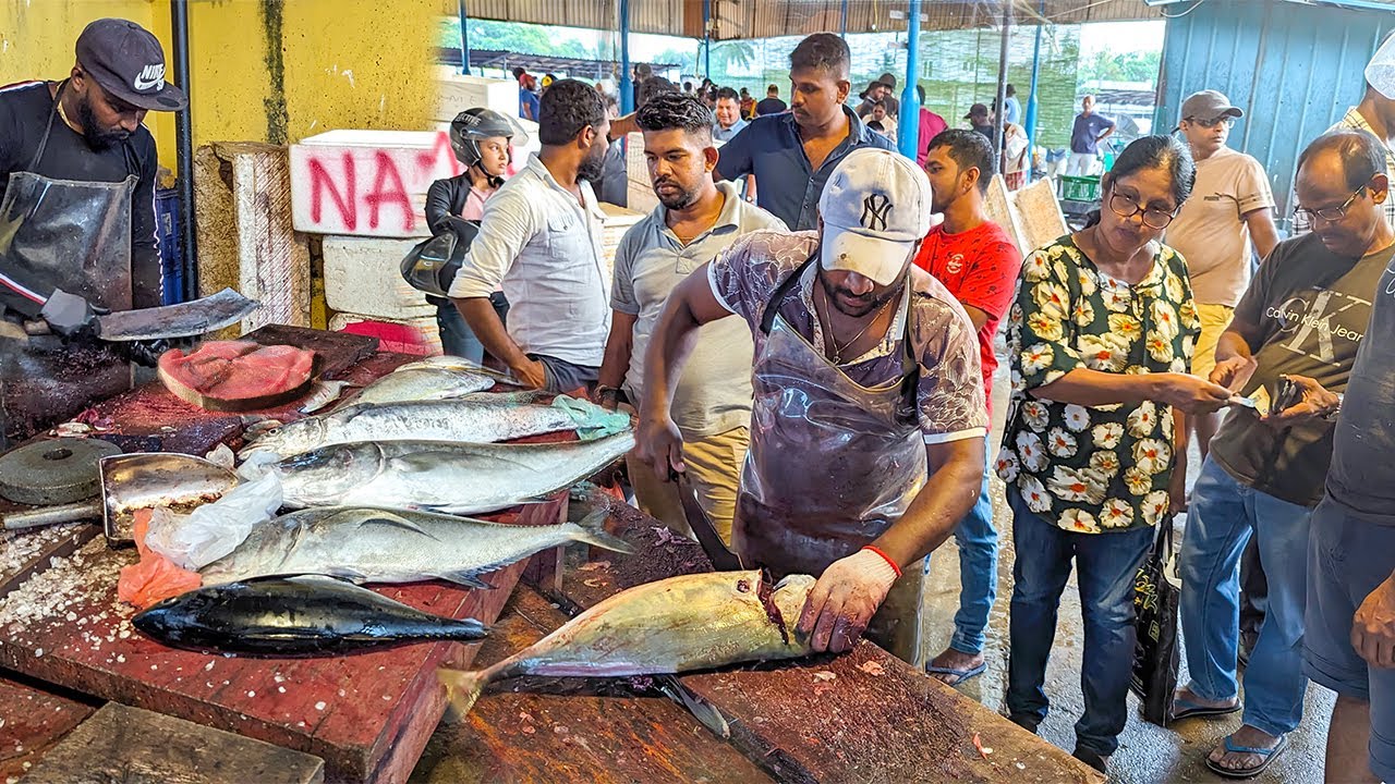 WOW!! ATTRACTIVE ITERESTING HUGE FISHES CUTTING ON STREET BY EXPERT ...