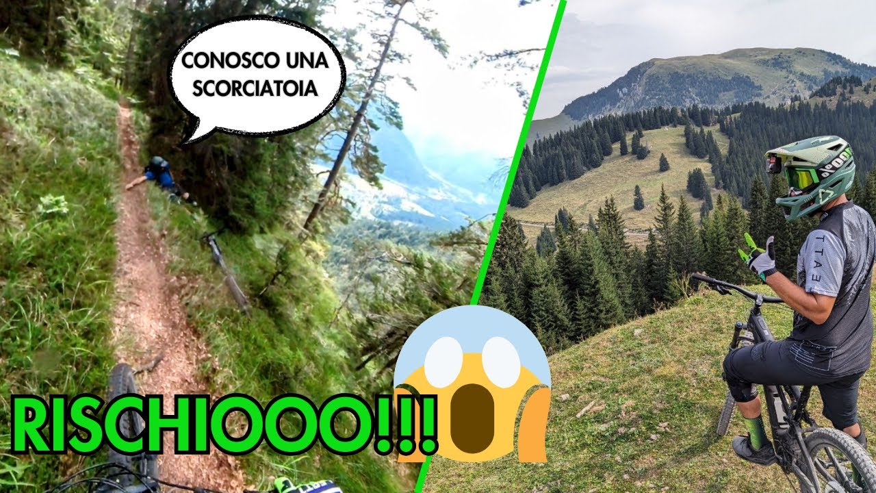 RISCHIA DI CADERE NEL BURRONE SULL' ARLECCHINO TRAIL ! 😱😱😱 MTB TARVISIO ...