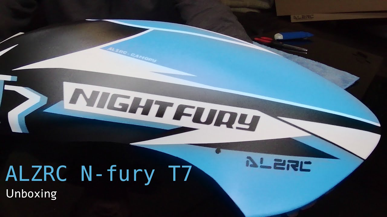 ALZRC N-fury (Night Fury) T7 unboxing - YouTube