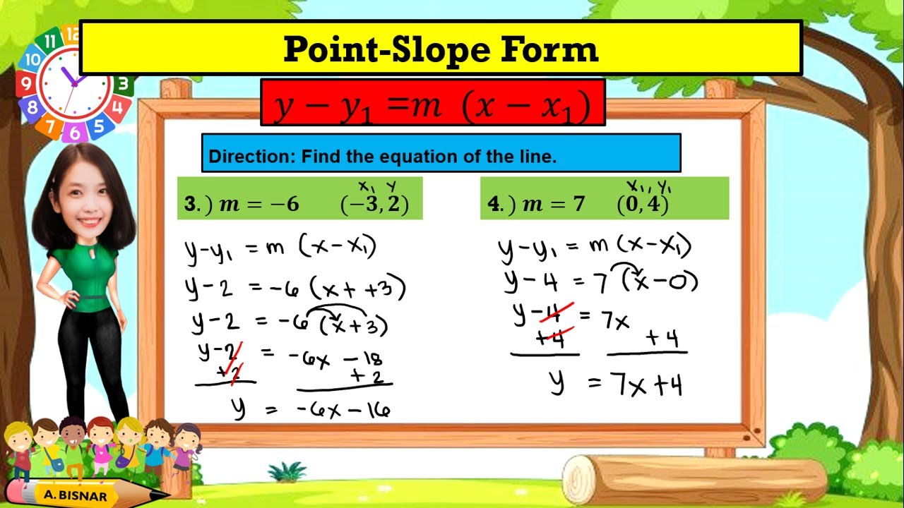 Point-Slope Form (TAGALOG VERSION) - YouTube