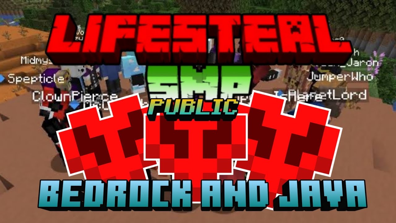 The BEST PUBLIC LifeSteal SMP For MINECRAFT Bedrock And Java Edition 1. ...