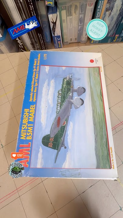 New stash unboxing! 1/72 Mitsubishi B5M1 MABEL #aml #scalemodel #aviation #ww2 #modelkit #plamo ...