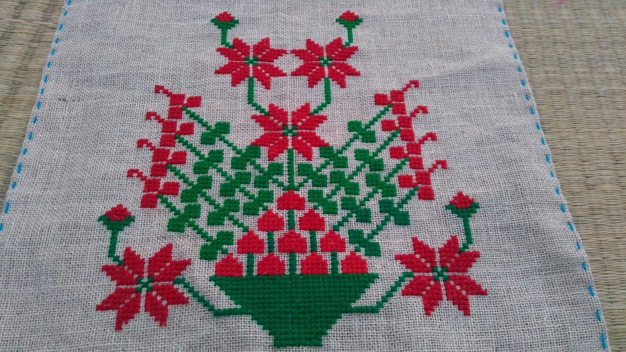 Unique & Beautiful Flower Vase Ason Selai Design- ফুলদানি আসন সেলাই ...