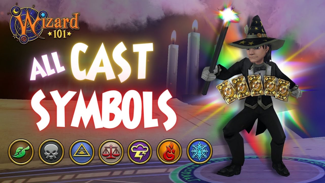 All Wizard101 Casting Symbols | Compilation - YouTube