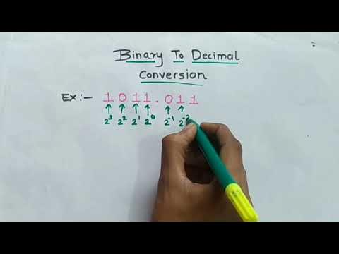 Binary to Decimal Conversion in Hindi | Number System | Easy Study - YouTube