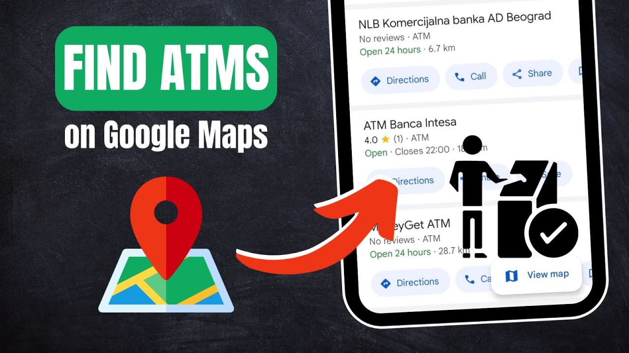 How to Find ATMs on Google Maps - YouTube