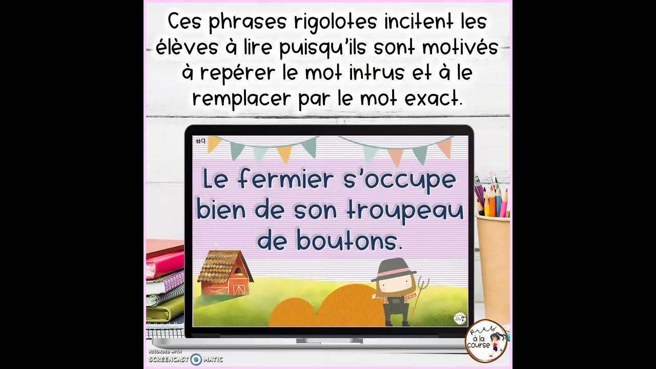 Lecture de phrases simples et drôles - YouTube