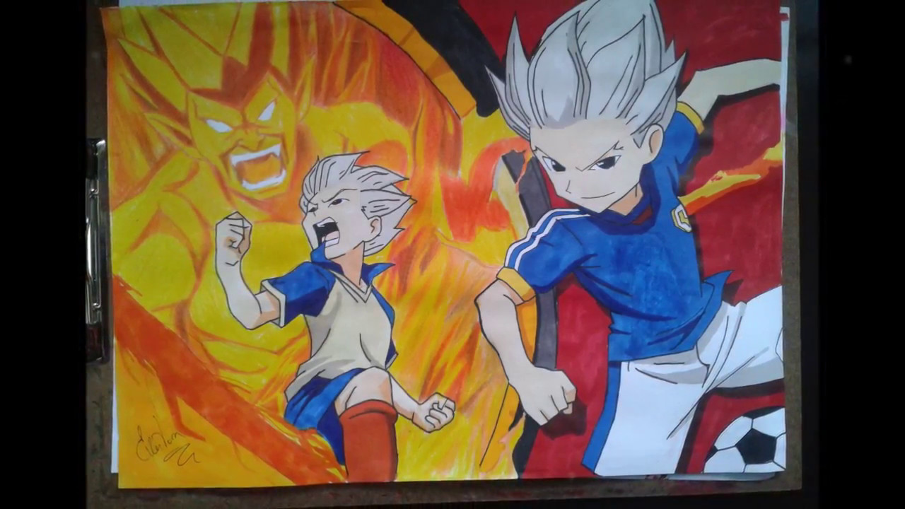 Speed drawing -goenji-inazumA eleven (super 11) - YouTube