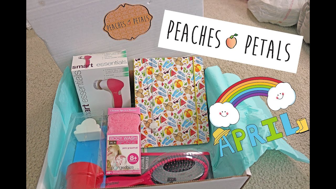 ♥ Peaches & Petals April 2016 Subscription Box Unboxing ♥ - YouTube