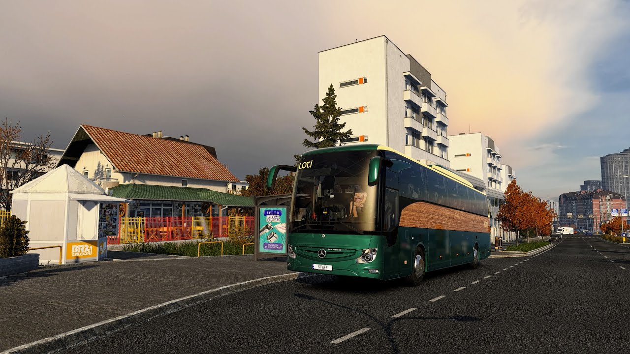 Realistic Bus Driving Mercedes Tourismo 16SHD Euro Truck Simulator 2 ...