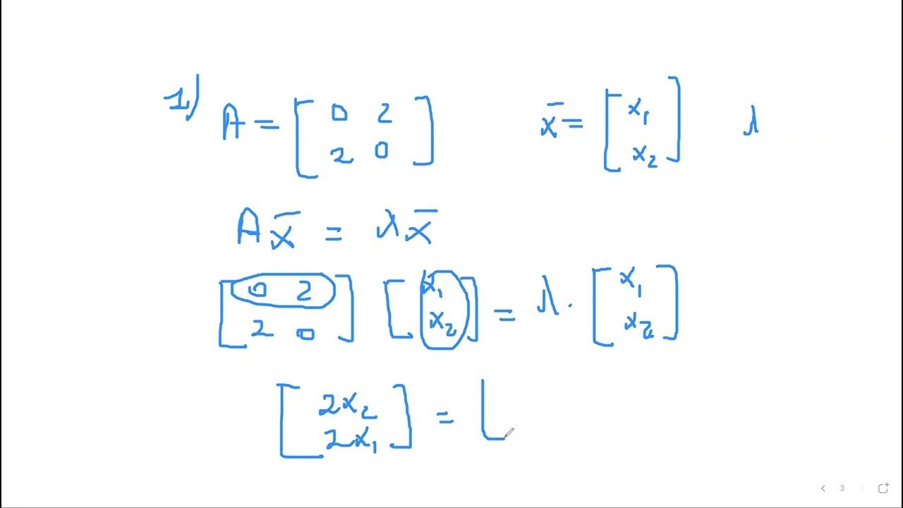Linear Algebra Eigenvalues And Eigenvectors Youtube