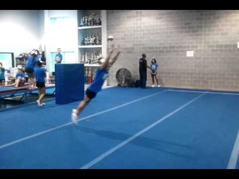 Power hurdle round off backhand double(: - YouTube