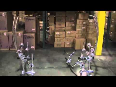 Dusty Saxton Custom Gibraltar Drum Rack - YouTube