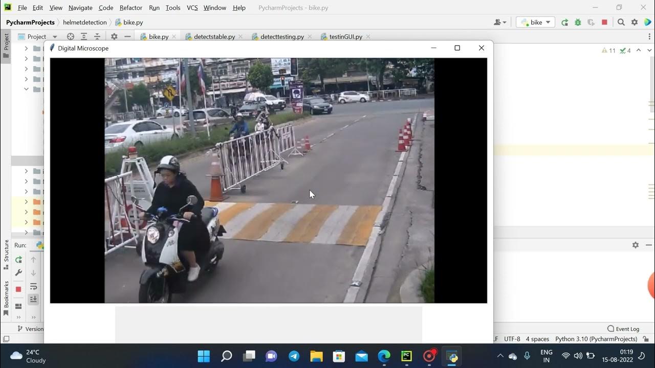 Real Time Helmet Detection Project - YouTube