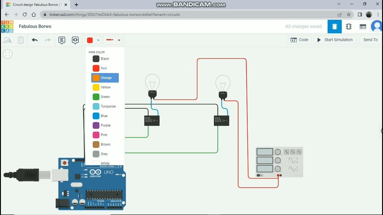 Elektronika lanjut_Simulasi Arduino pada Tinkercad_02. Running Lampu AC ...