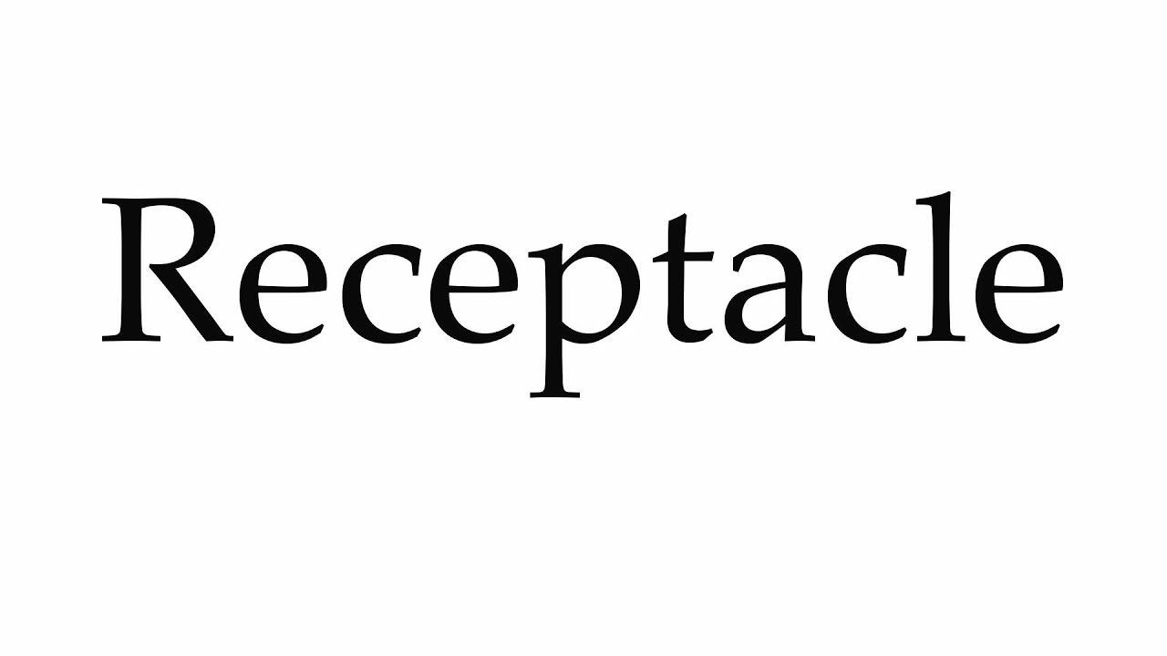 How to Pronounce Receptacle - YouTube