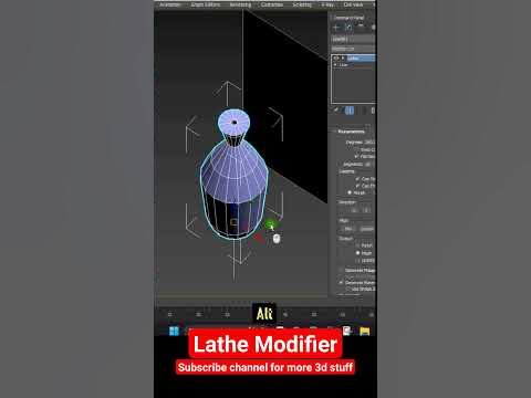 How to use Lathe modifier in 3ds max #shortsvideo #tutorial - YouTube