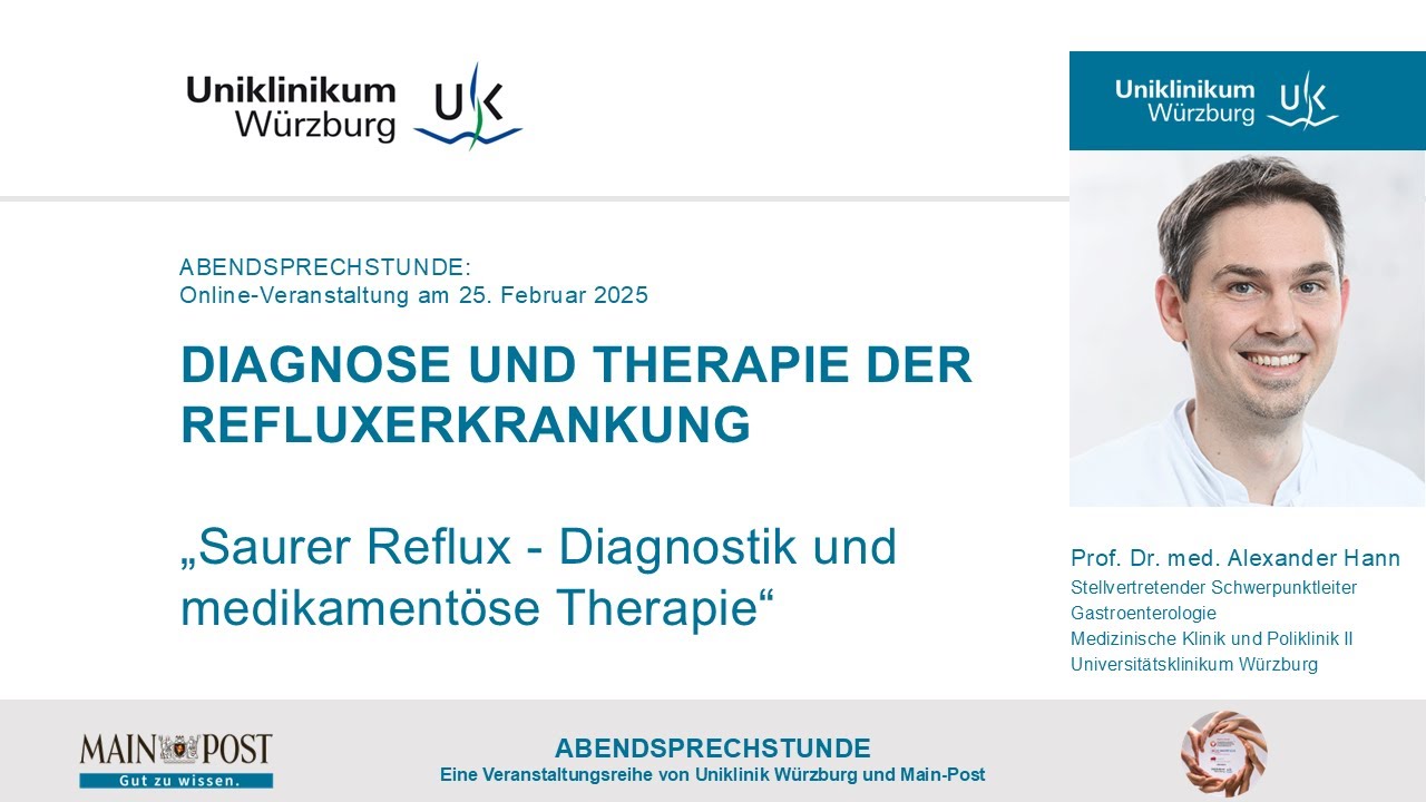Refluxerkrankung: Prof. Dr. med. Alexander Hann - YouTube