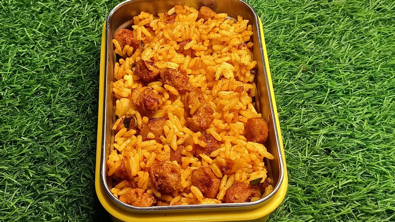 Rice Recipe for Lunch Box / Tiffin Box Recipe - YouTube